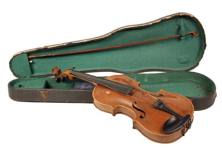 Violin In Case Jacobus Stainer Copy, Czechoslovakia,