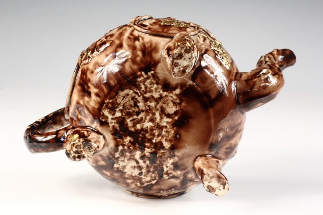 TEAPOT - Rare 18th c. Whieldon Pottery Soft Paste : Lot 8