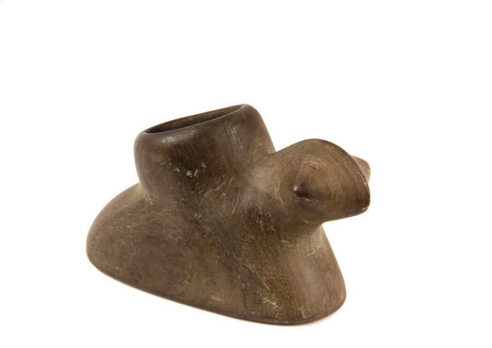Native American Stone Pipe Bird Anthropomorphic,