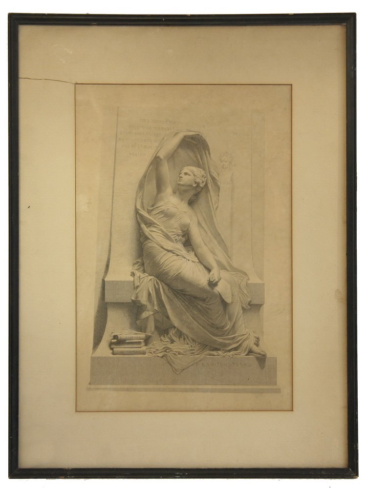 ENGRAVING - Memorial Figure by A. Daniel Stern (San