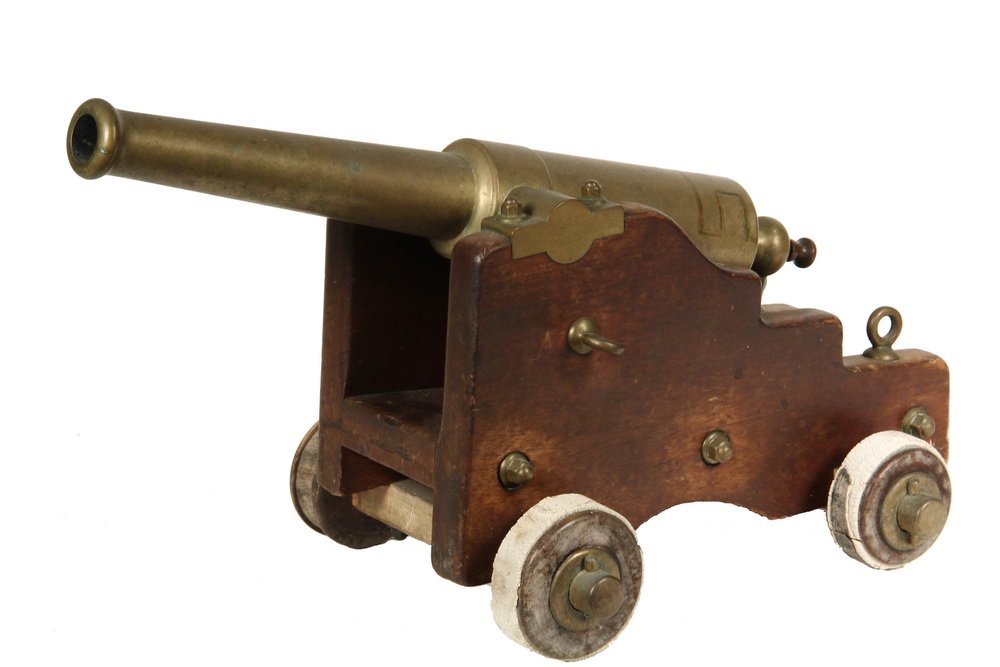 Bronze Signal Cannon Circa 1890 Miniature Model 1860