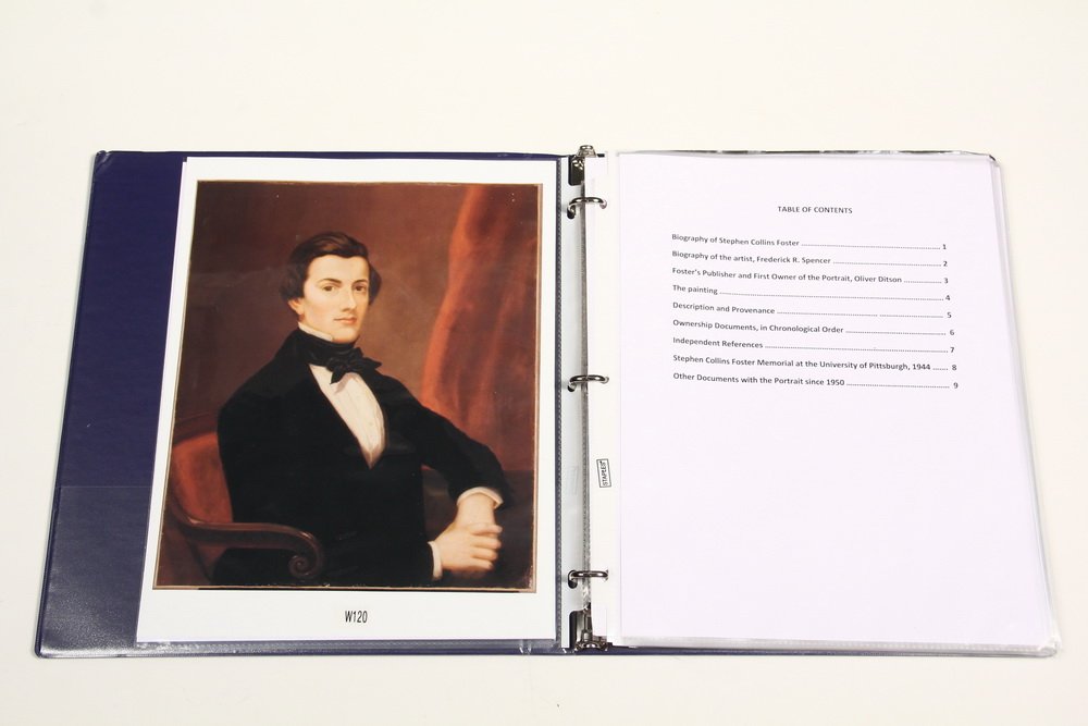 FREDERICK R. SPENCER (NY, 1806-1875) - "Portrait of