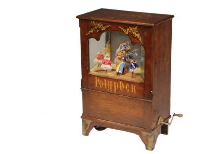 Rare Automaton Music Box Polyphon "savoyard" Organ