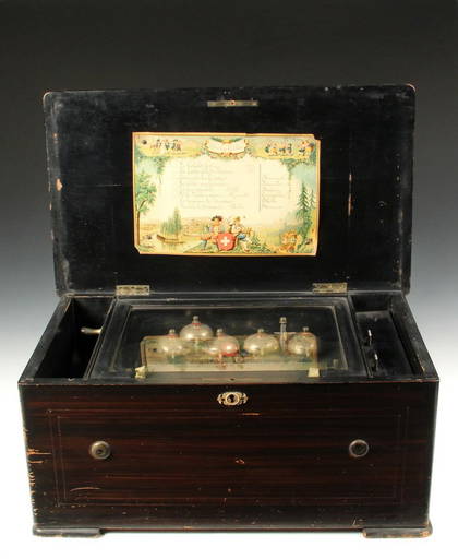 SWISS MUSIC BOX - 8 Tune Music Box with six bells - May 22, 2016 ...