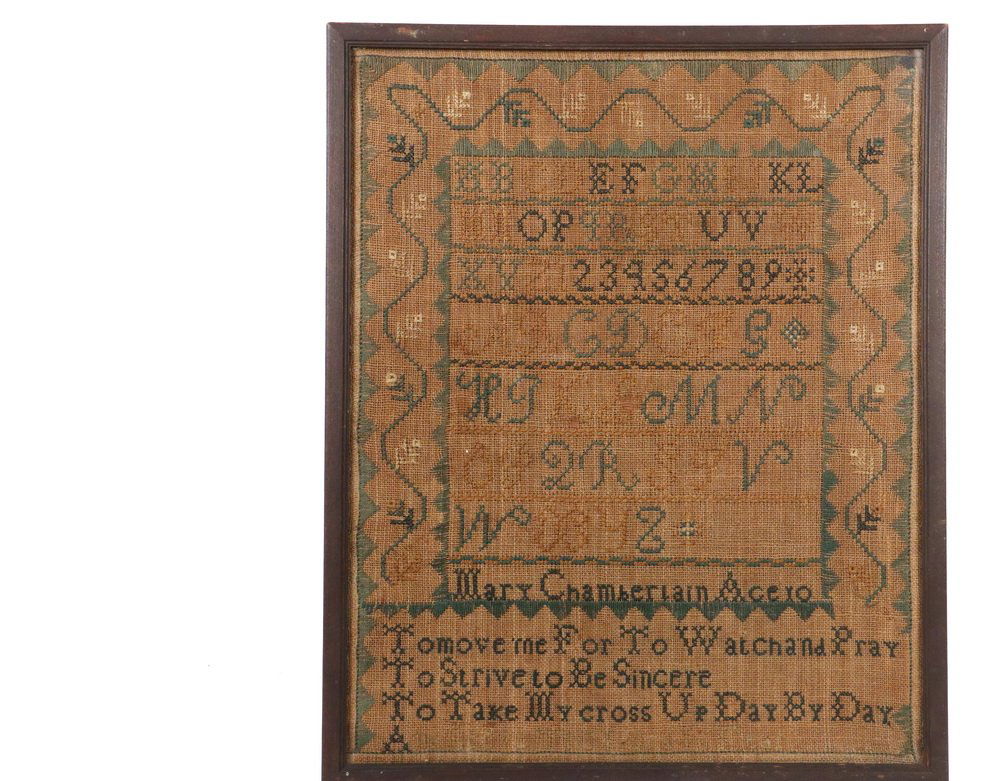 FRAMED SAMPLER - Rhode Island Alphabet, Number and