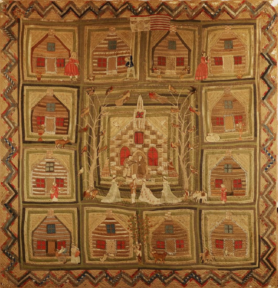 RARE AND EXQUISITE CENTENNIAL QUILT