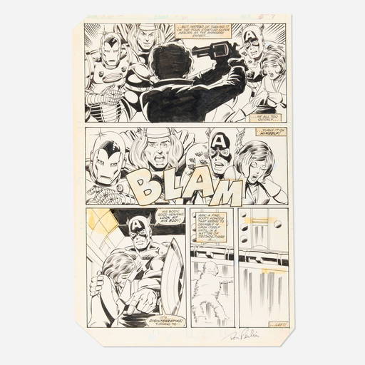 Don Perlin And Dan Green, Avengers #218 Story Page 7 Original Art (marvel, 1982)