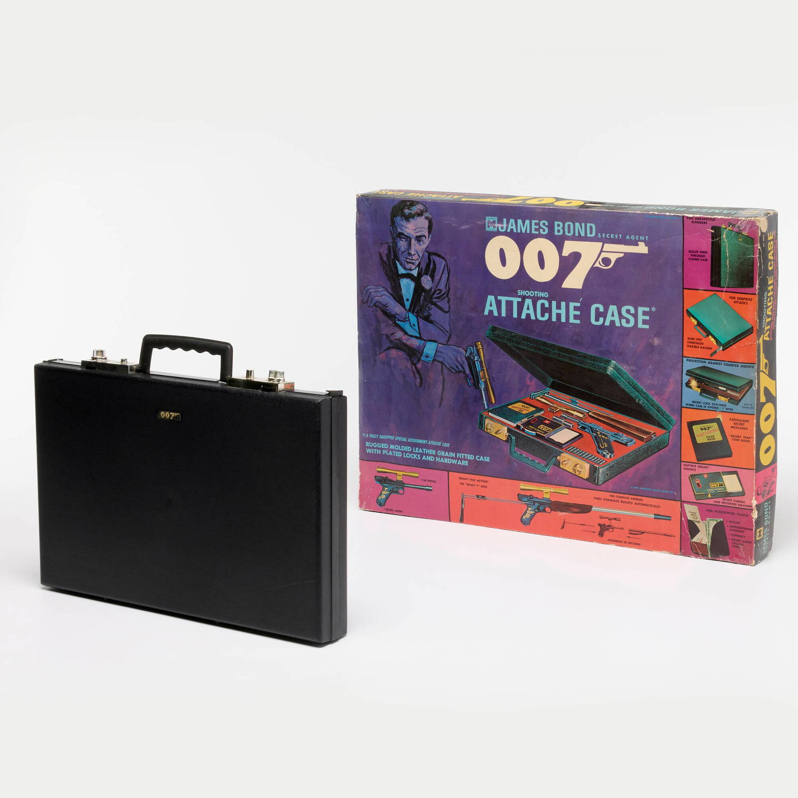 1965 Multiple Toymakers James Bond Secret Agent 007 Attache Case Auction