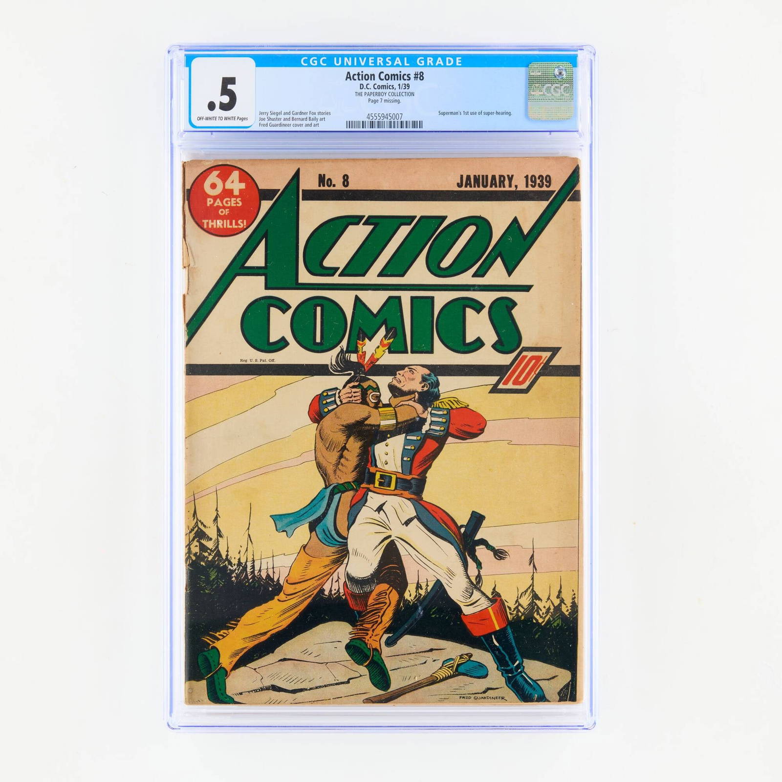D.c. Comics Action Comics #8 Cgc 0.5 Auction