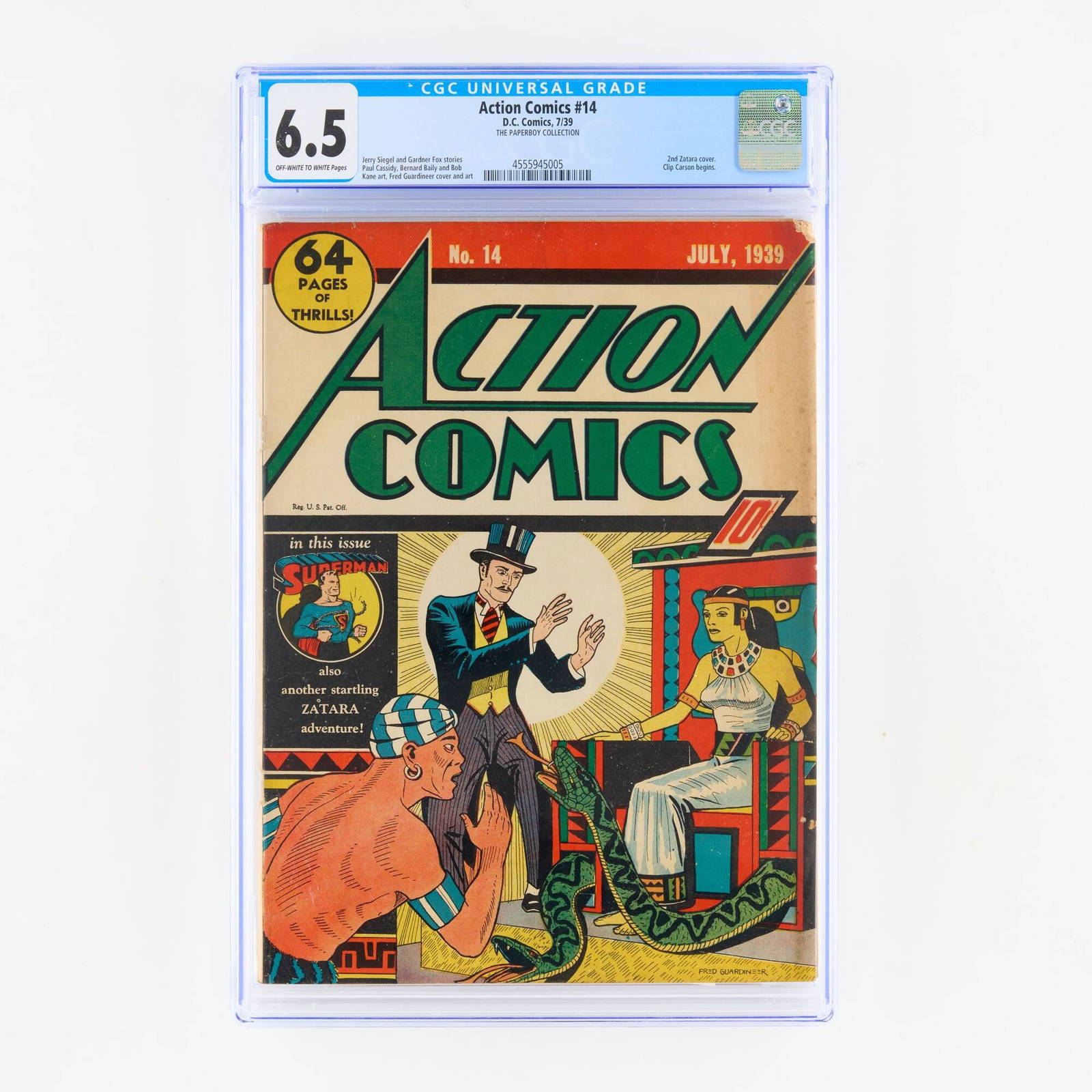 D.c. Comics Action Comics #14 Cgc 6.5 Auction