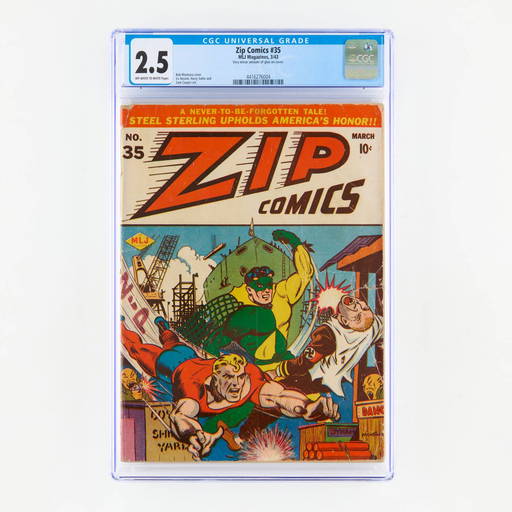 Mlj Magazines Zip Comics #35 Cgc 2.5