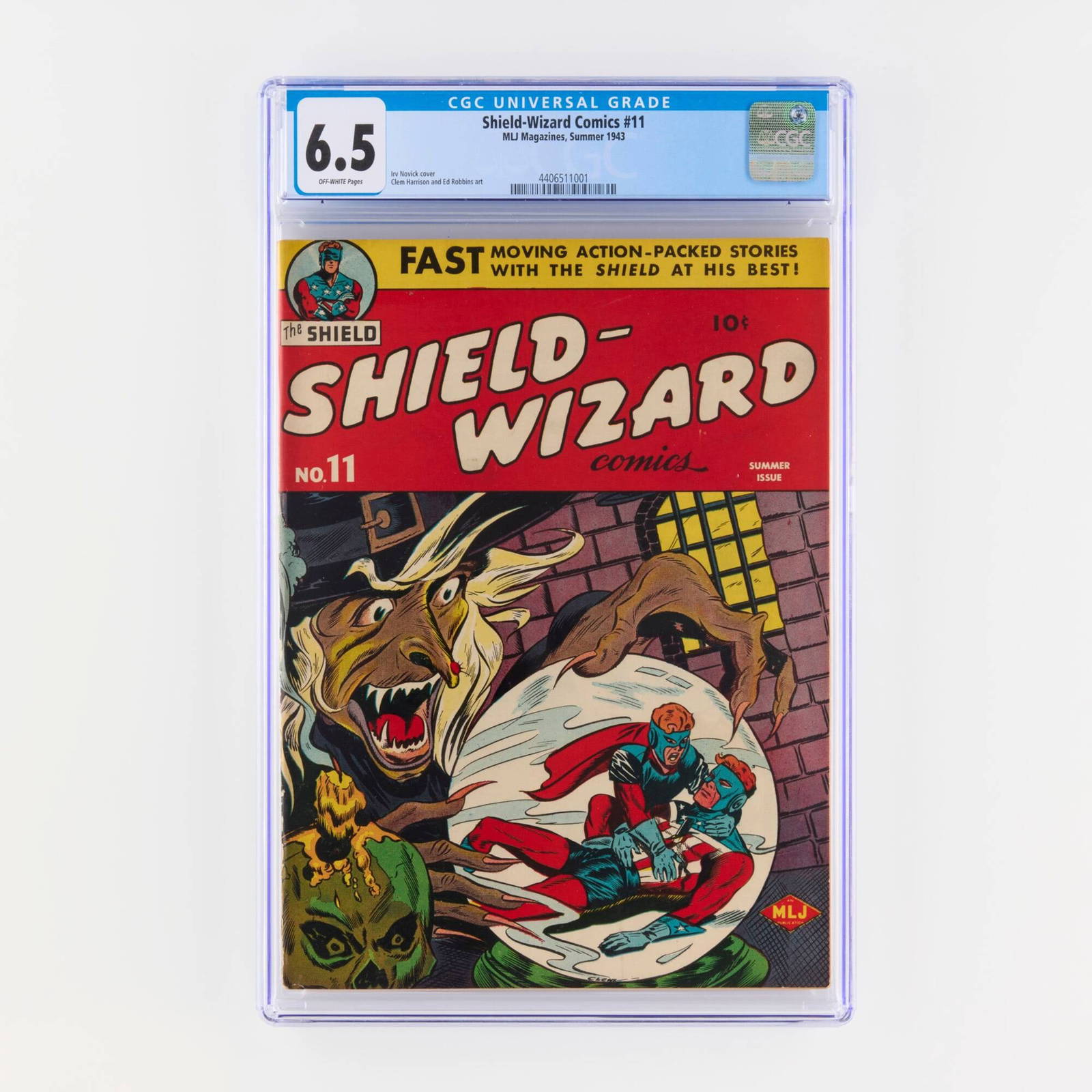 Mlj Magazines Shield-wizard Comics #11 Cgc 6.5 - Jul 23, 2025 | Landry ...
