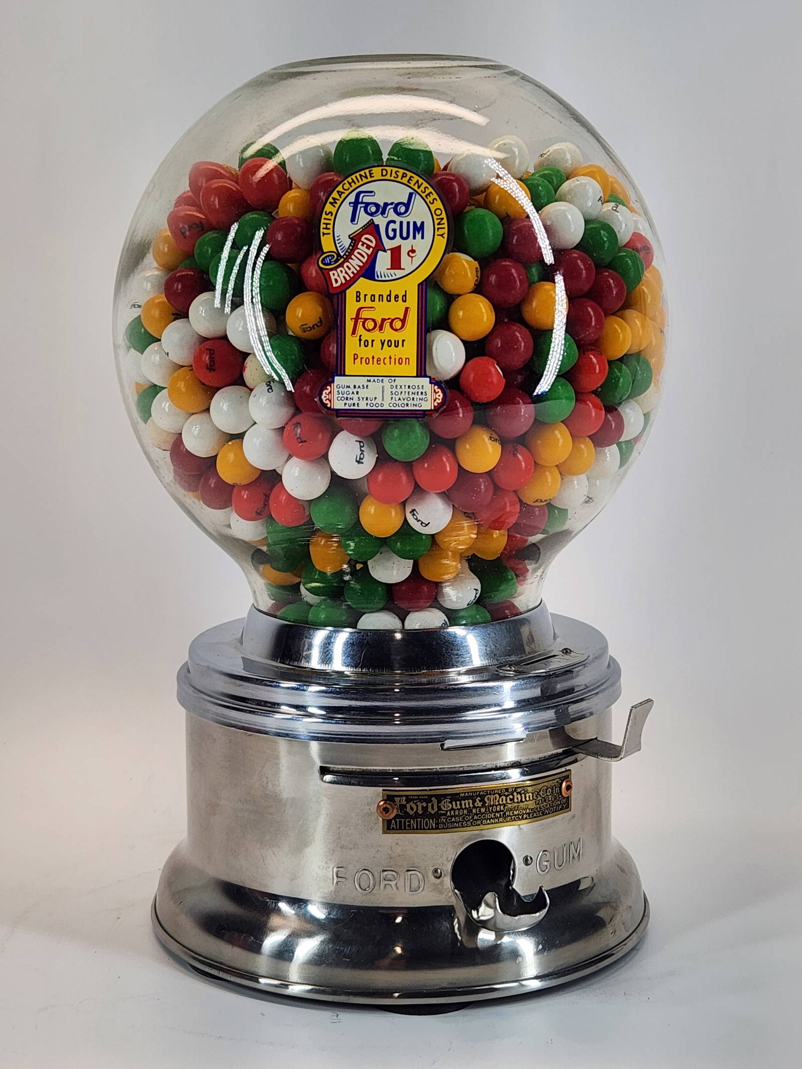 Ford Gum & Machine 1 Cent Gumball Machine Auction