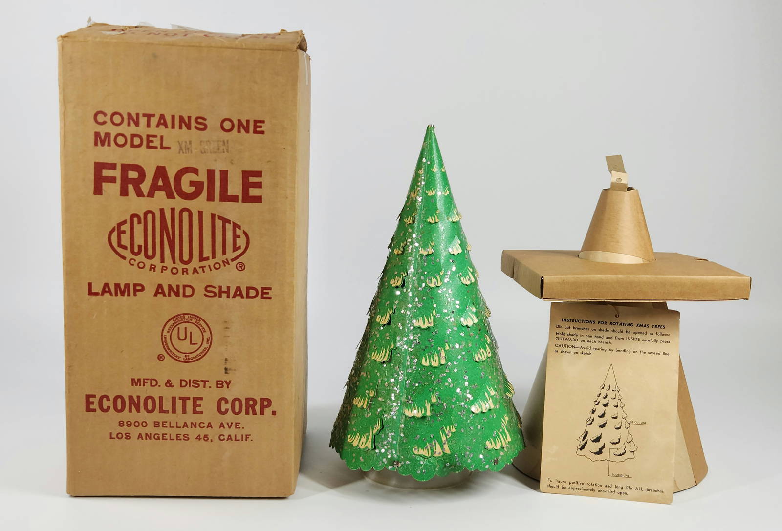 Econolite Christmas Tree Motion Light Lamp W/ Box Auction