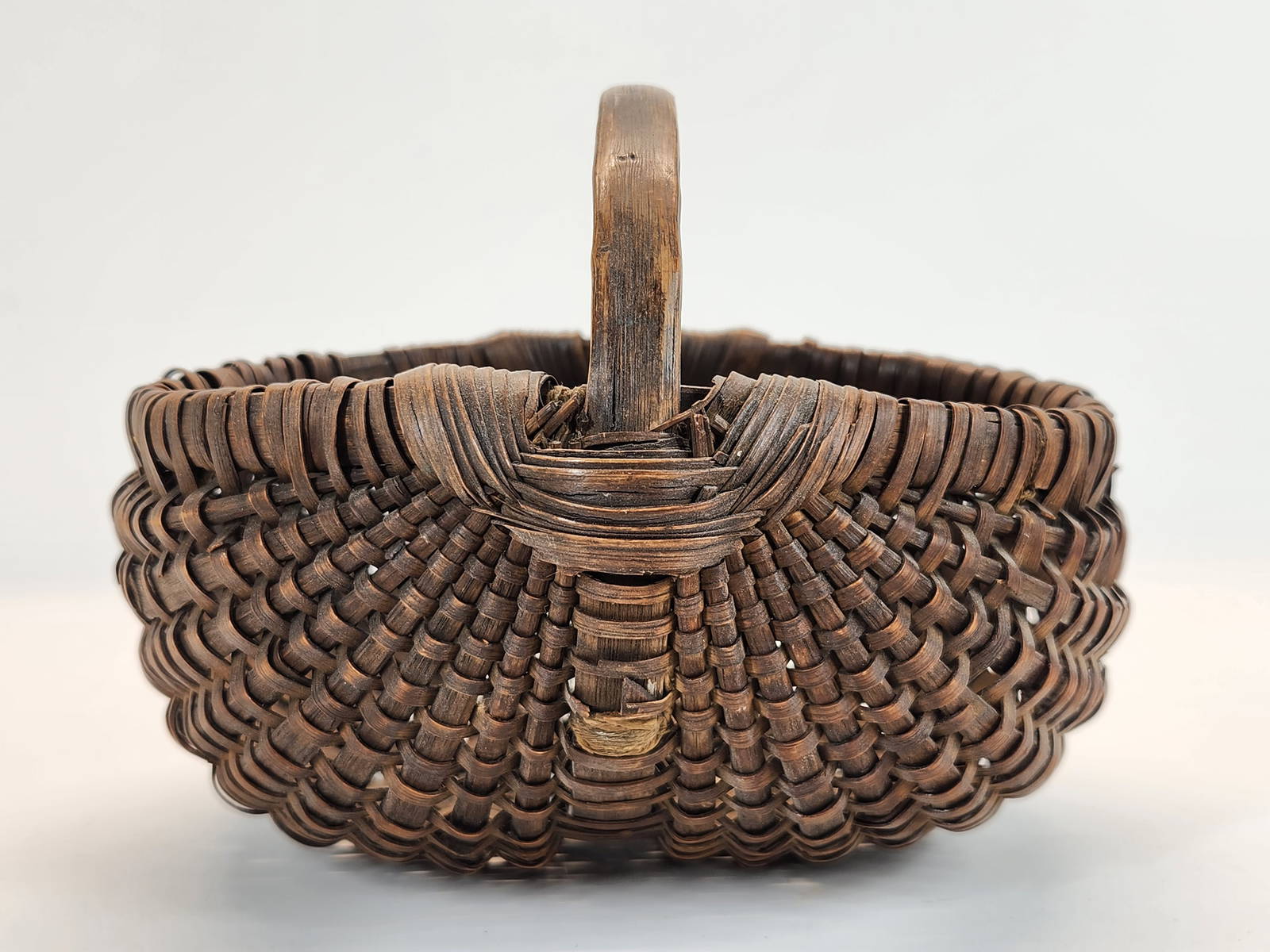 Antique Split Oak Basket Auction
