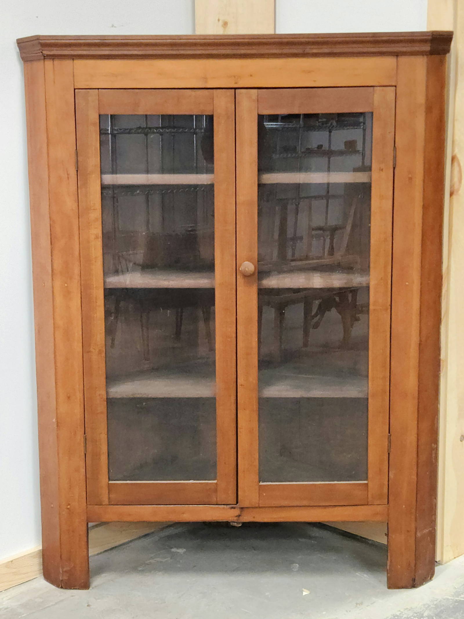 Antique Primitive Corner Cabinet Auction