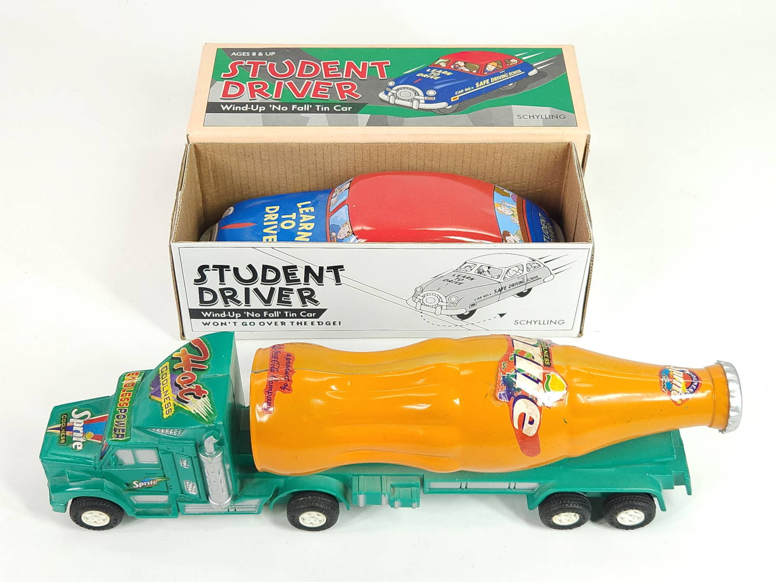Plastic Sprite Truck & Schylling Student Driver Auction