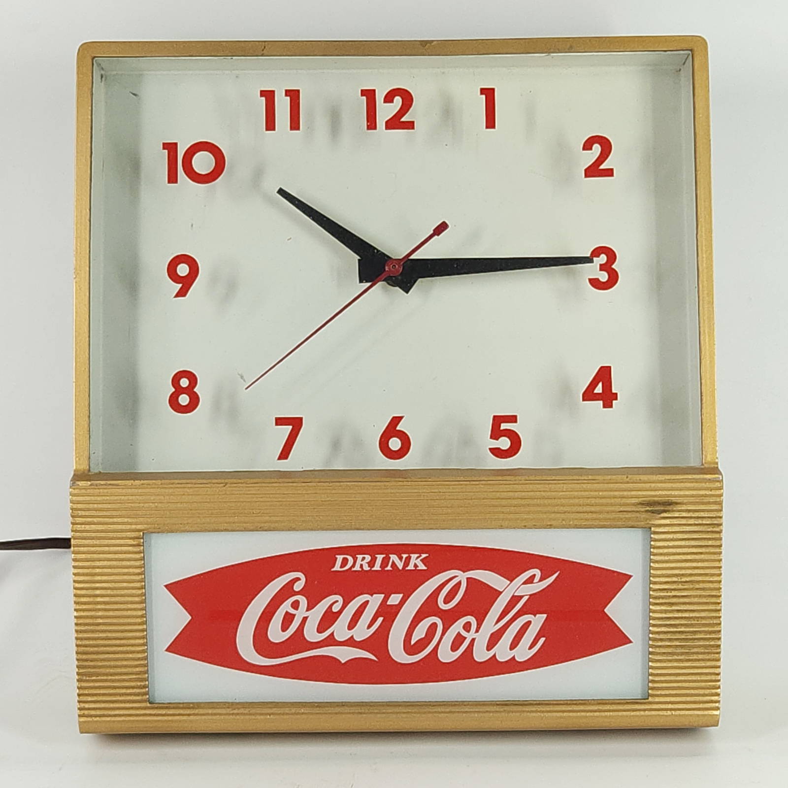 Nice Vintage Coca Cola Lighted Clock Auction