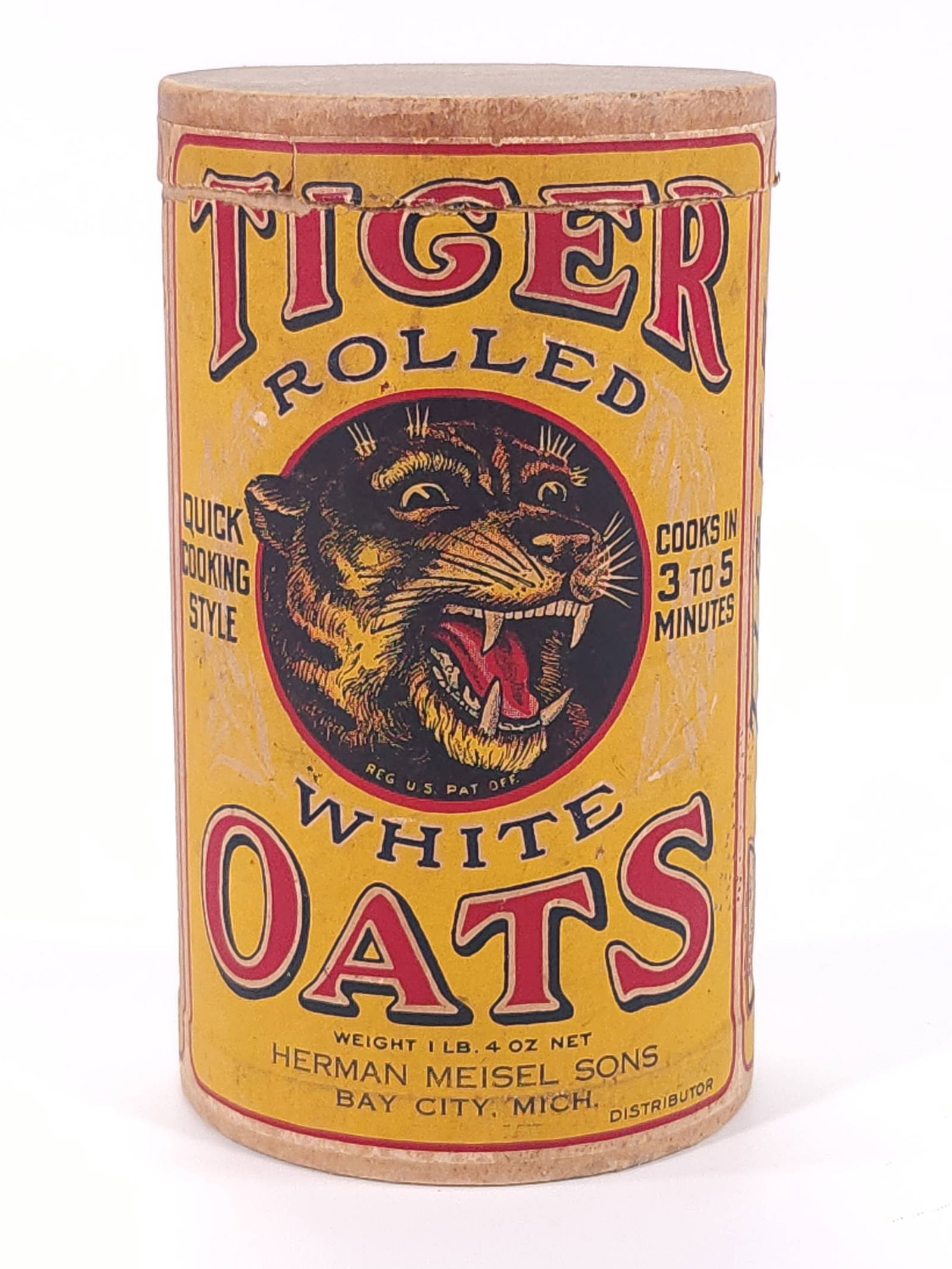 Tiger Rolled White Oats Container Auction