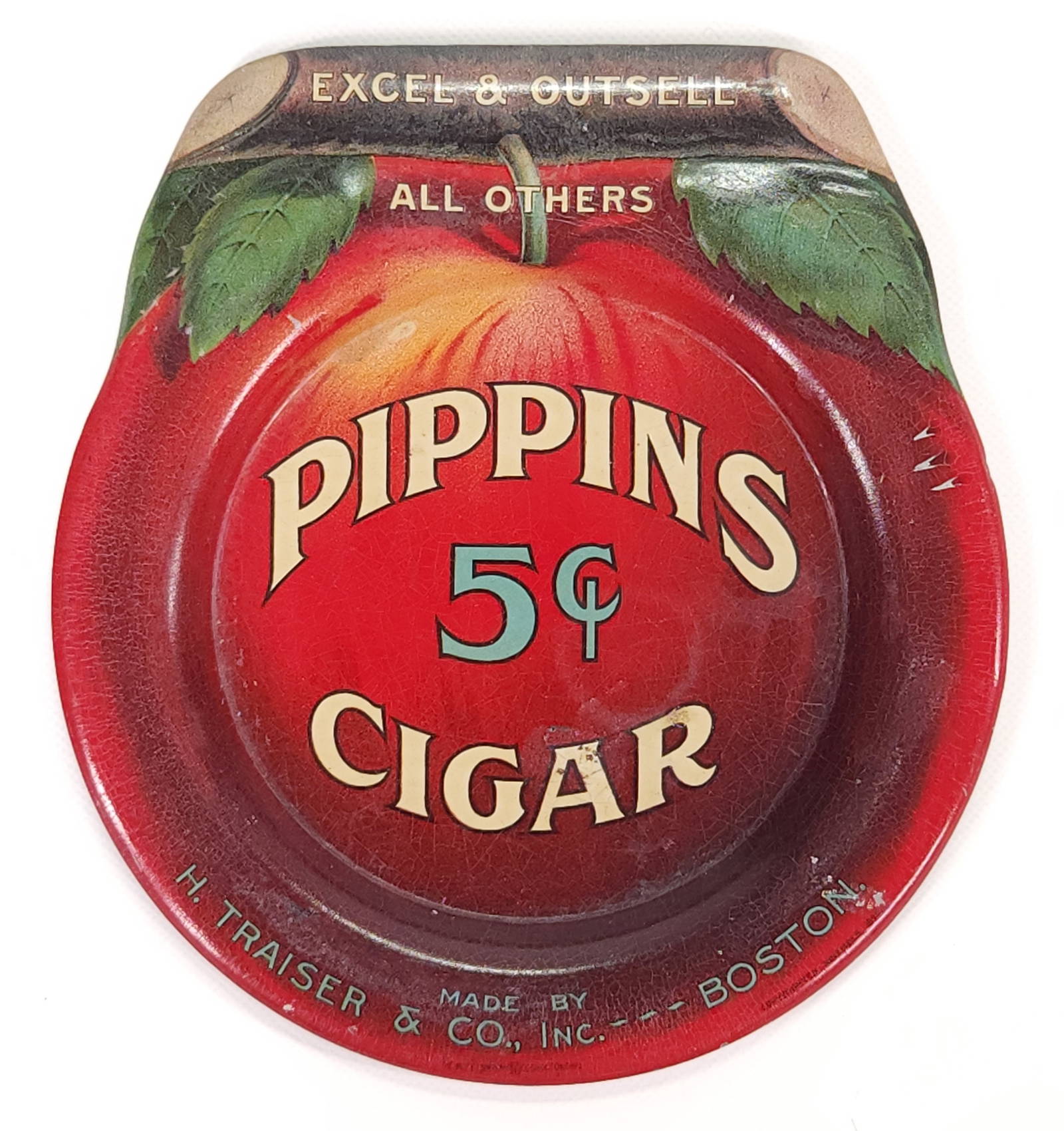 H. Traiser & Co. Pippins Cigar Advertising Tip Tray Auction