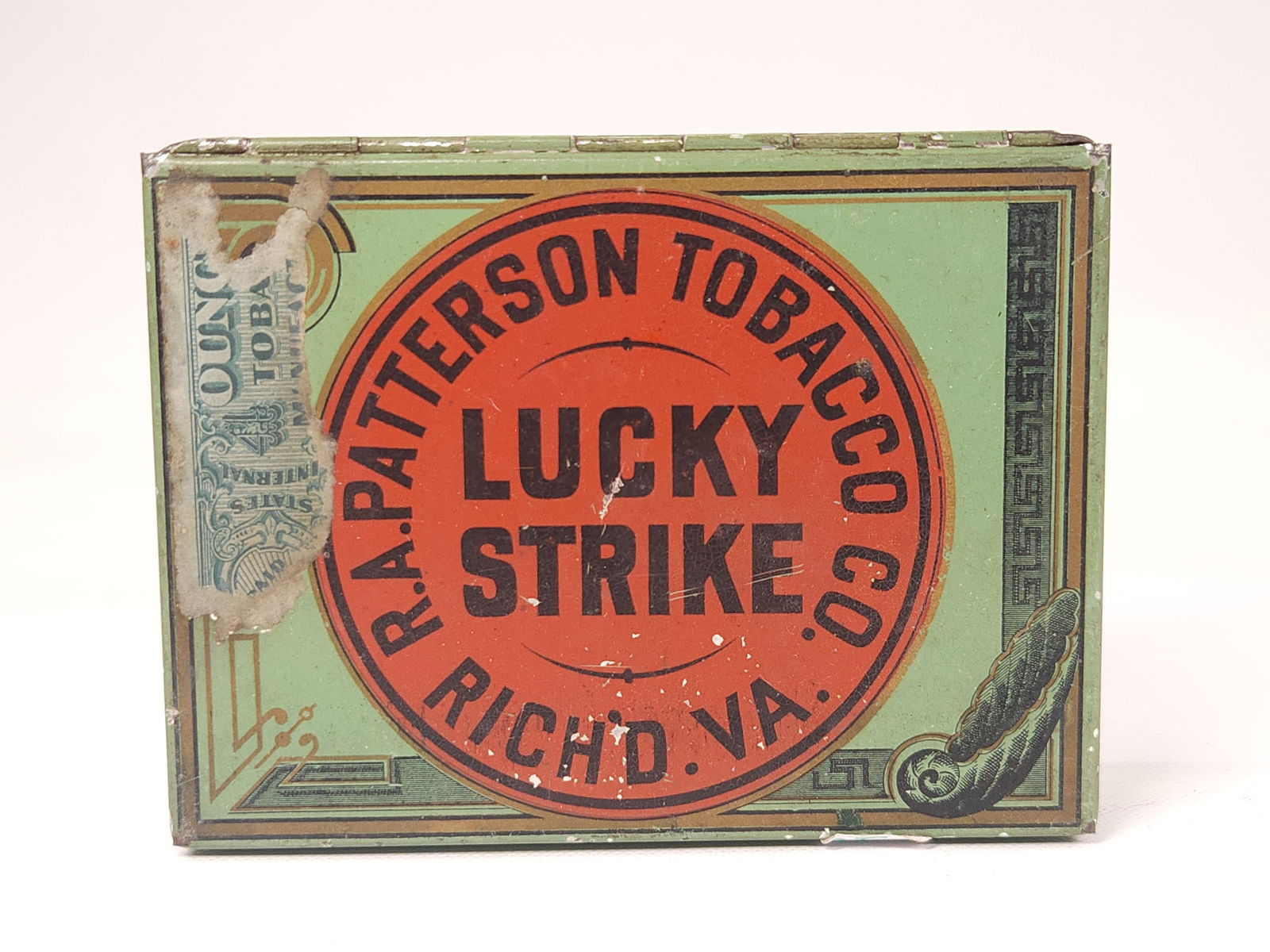 R.a. Patterson Lucky Strike Tobacco Tin Auction