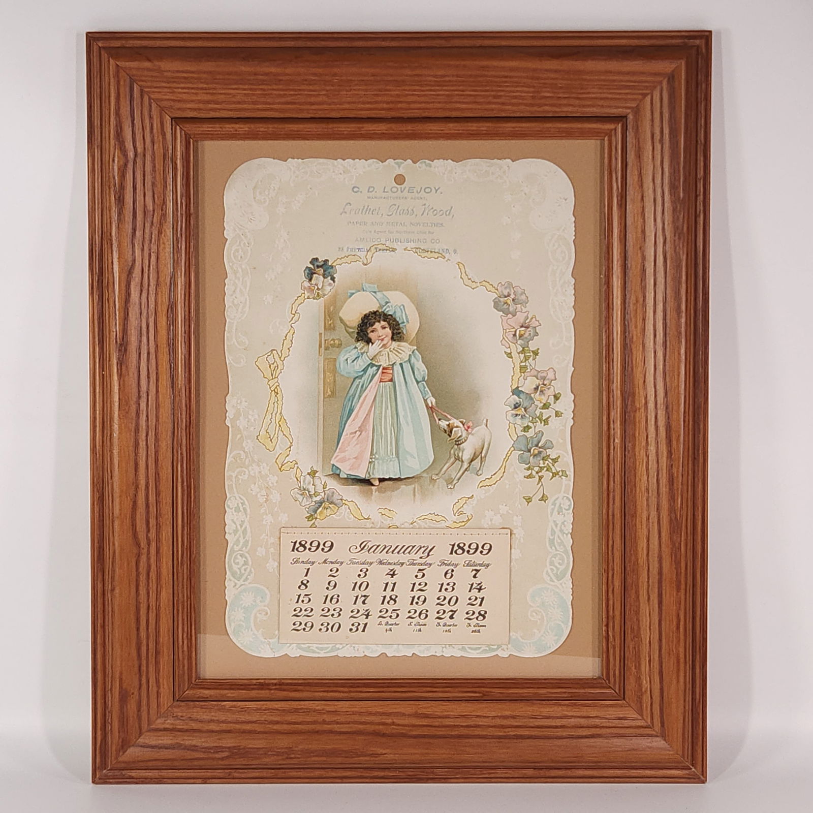 1899 Cj Lovejoy Adv. Calendar - Jun 28, 2025 | Gehman Auctions In Pa