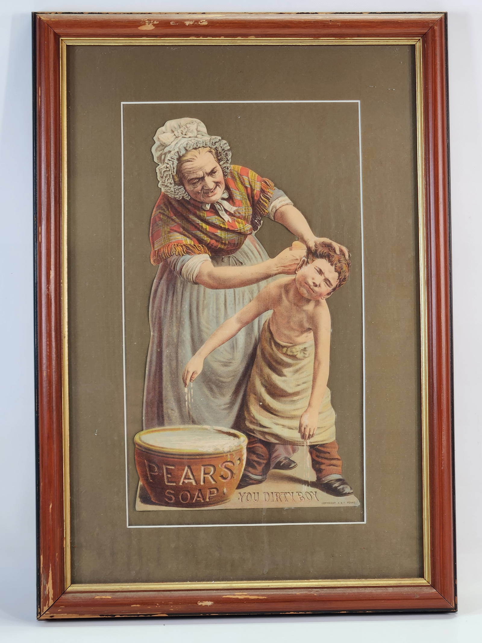 A & F Pears Soap Advertising Paper Sign Framed - Jul 19, 2025 | Gehman ...