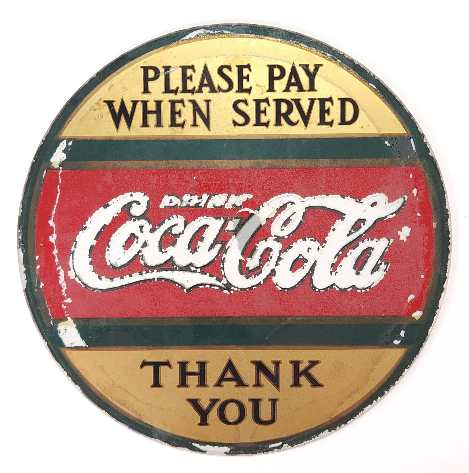 Antique Reverse Painted Coca Cola Glass Sign - Jul 19, 2025 | Gehman ...