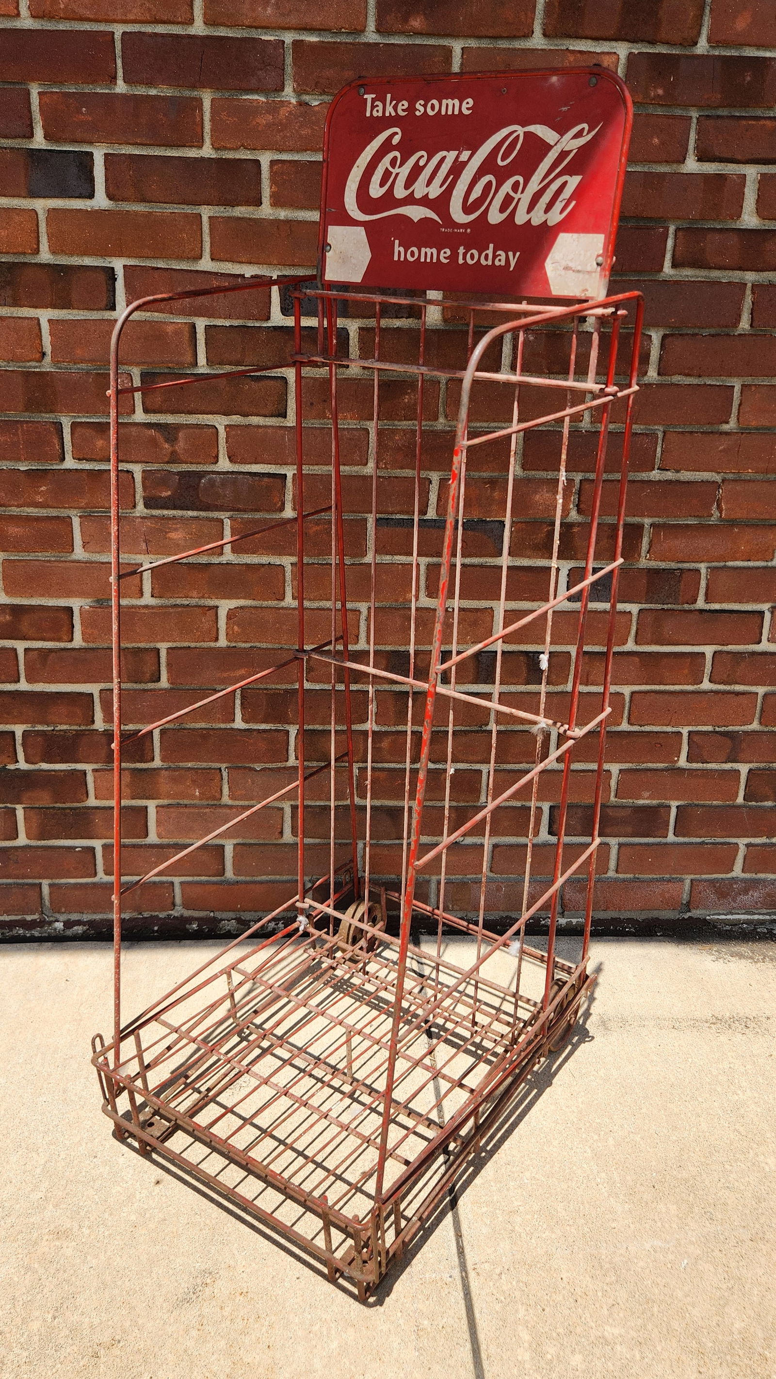 Vintage Coca Cola Metal Soda Bottle Display Rack - Jul 19, 2025 ...