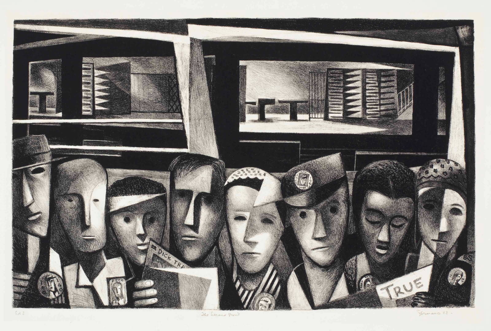 Benton Murdoch Spruance (1904-1967) Subway Shift: The Second Front Auction