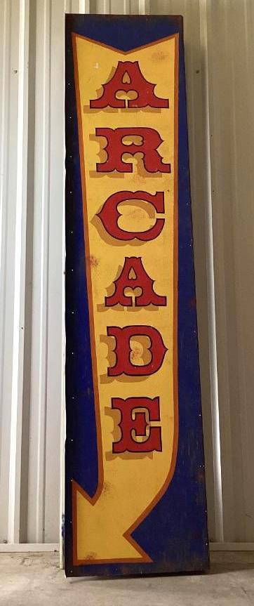 Arcade Metal Sign Ozark, Mo Auction
