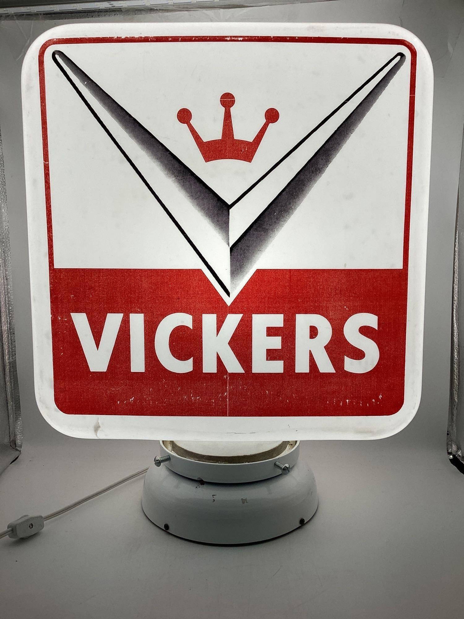 Vicker's One Piece Gasoline Pump Globe Auction