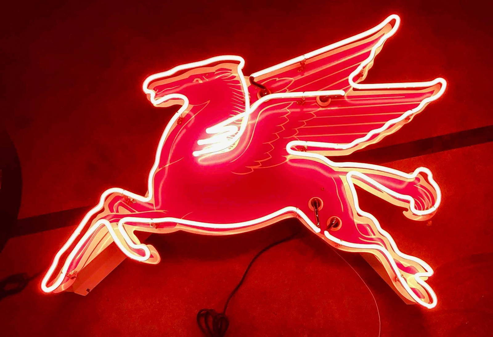 Mobil Pegasus Neon Sign Auction