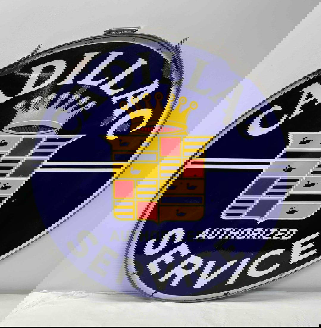 42" Cadillac Service Sign W/ Ring Auction