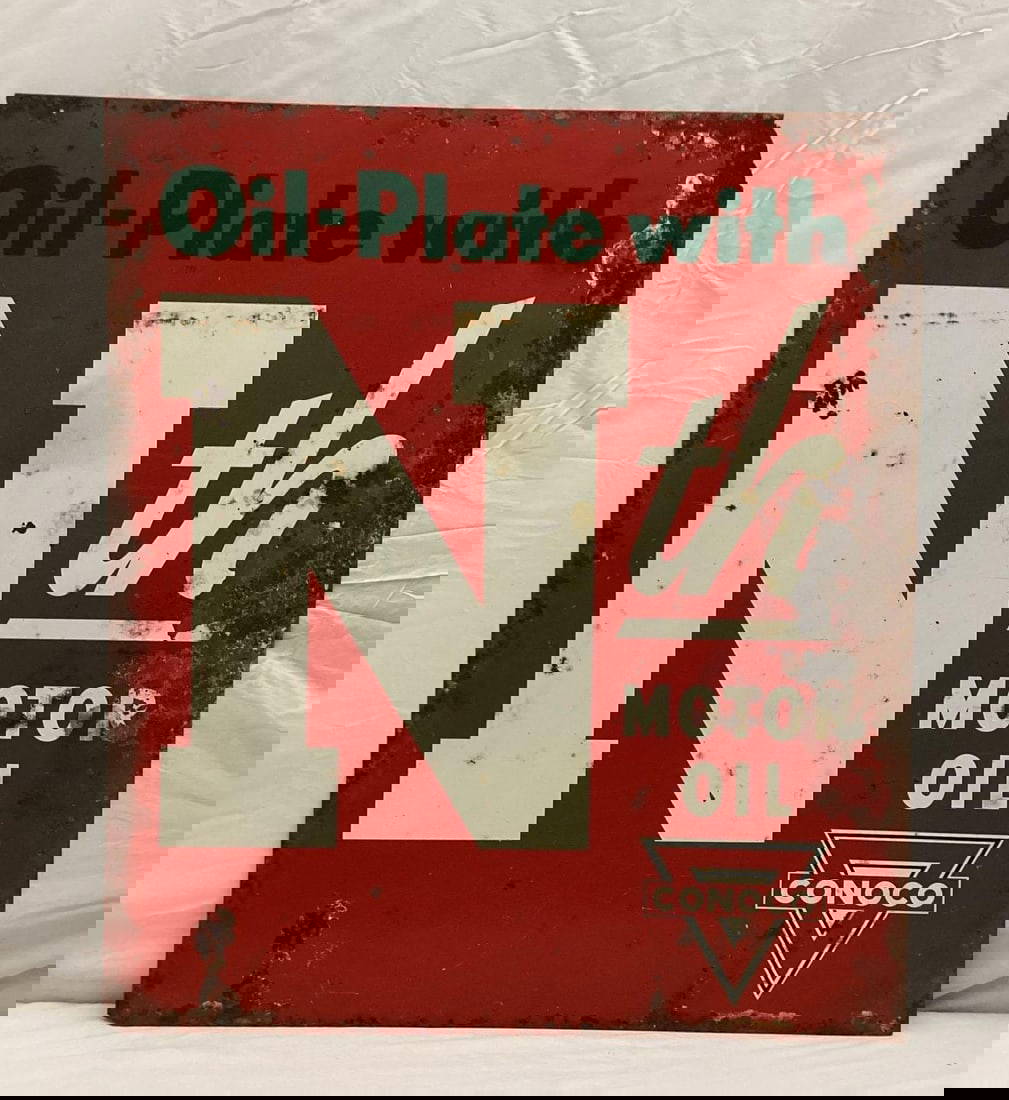 Conoco Nth Motor Oil Sign Auction