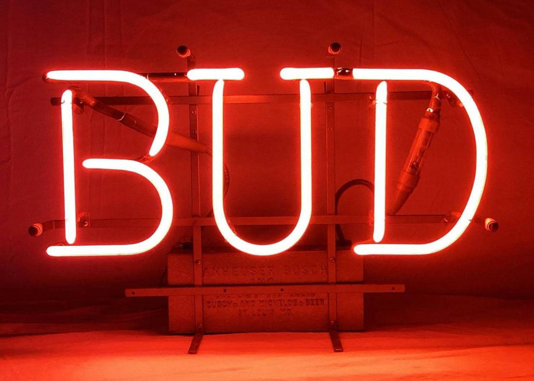 Bud Neon Sign Auction
