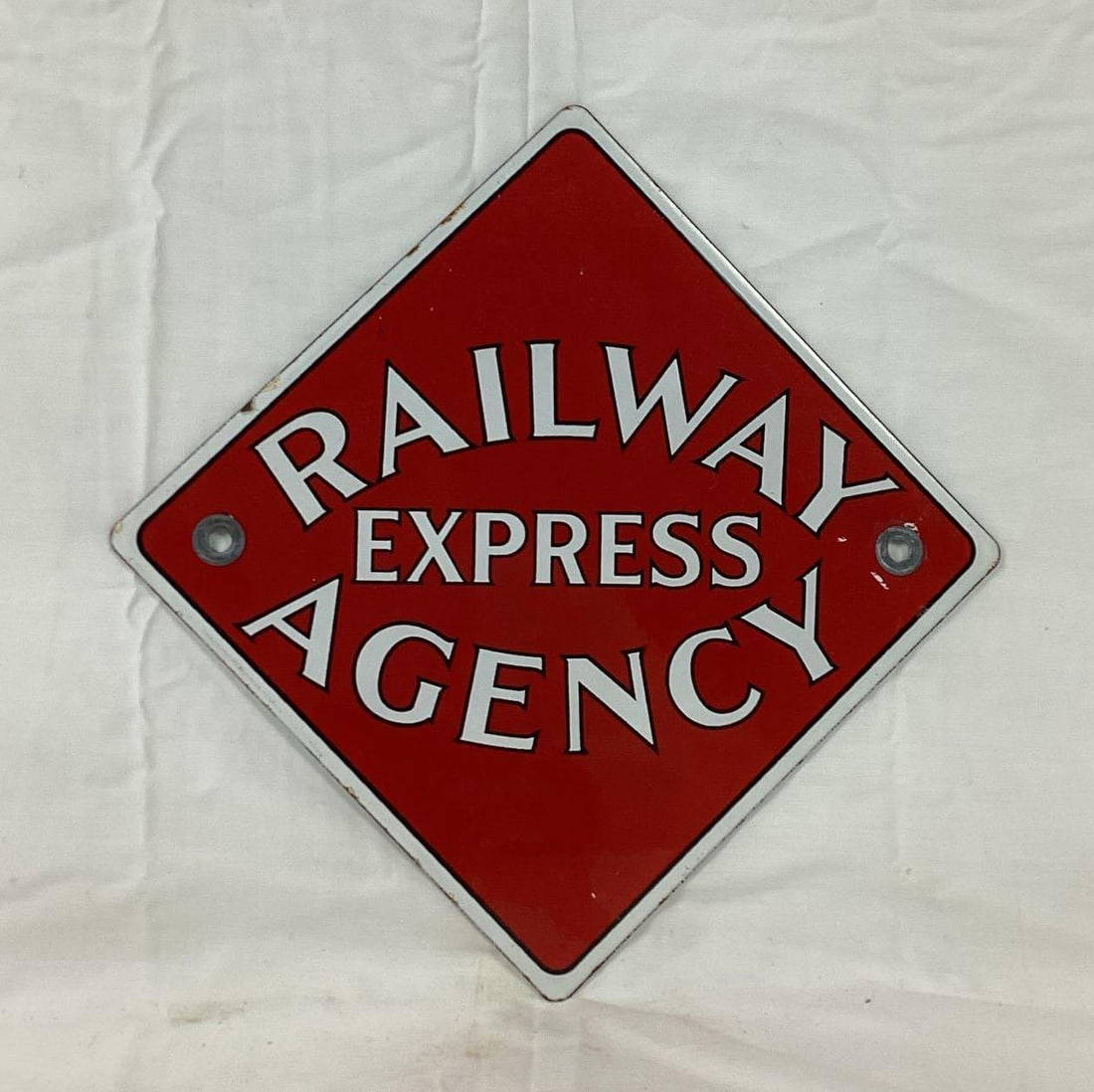 Railway Express Porcelain Sign Auction