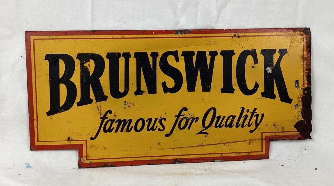 Brunswick Metal Tires Sign Auction