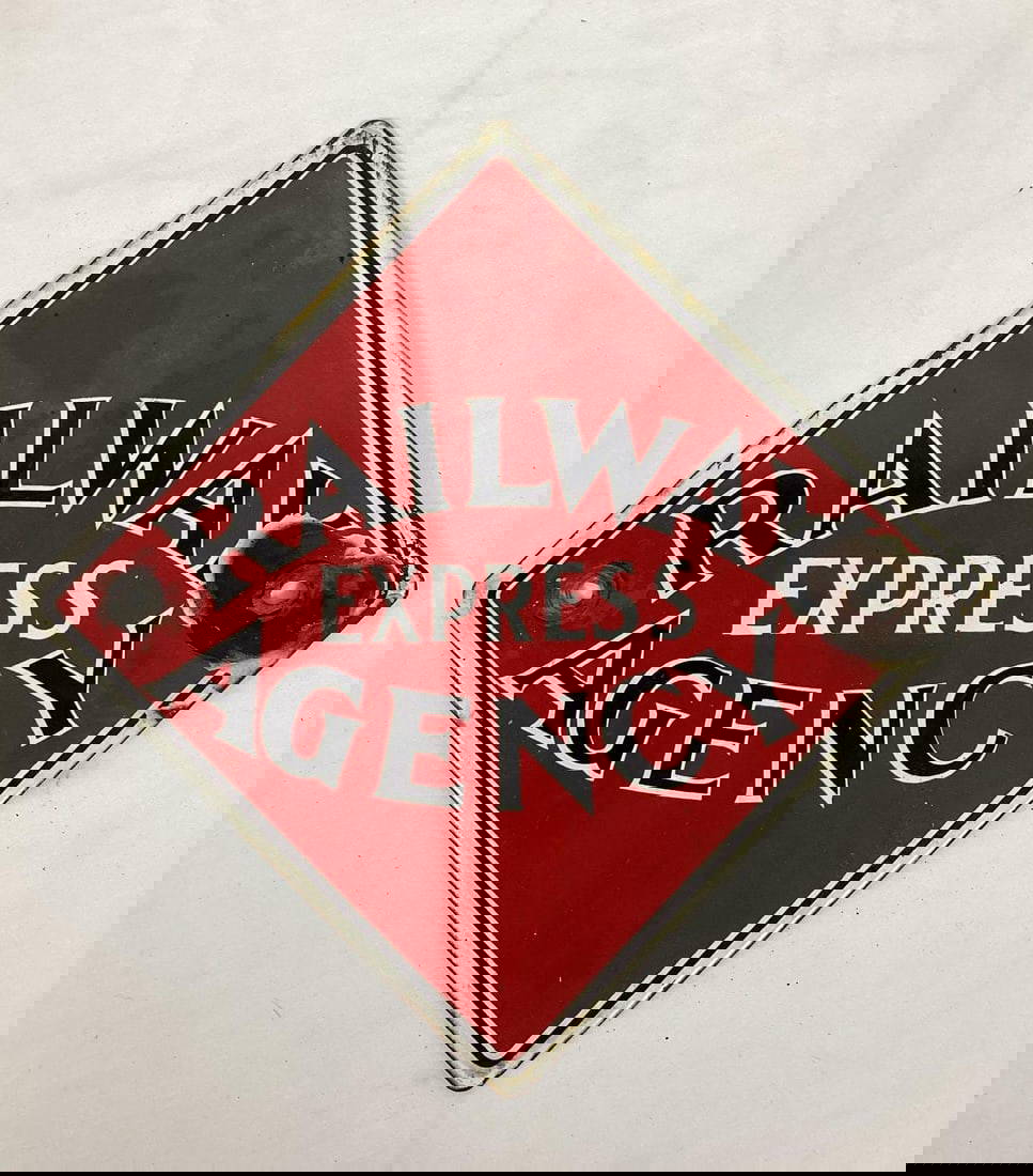 Railway Express Porcelain Sign Auction