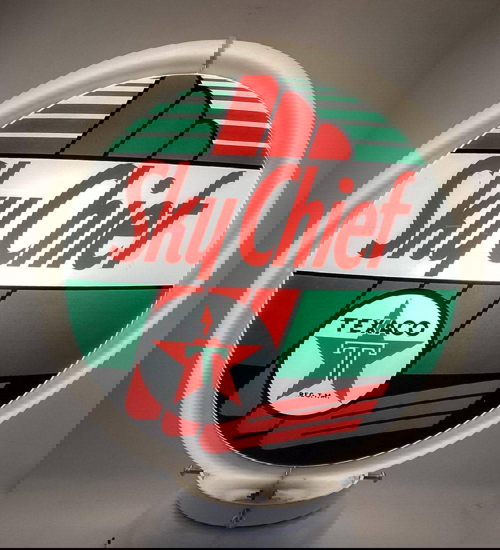 Texaco Sky Chief Gasoline Pump Globe Auction