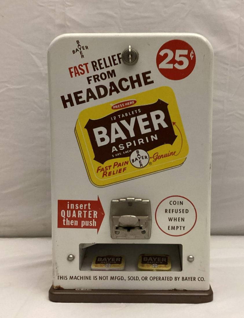 Bayer 25 Cent Aspirin Vending Machine Auction