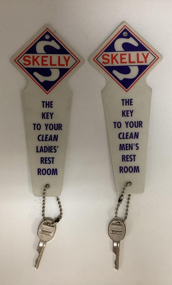 Two Skelly Restroom Key Chains - Jun 18, 2025 | Oil Capital ...