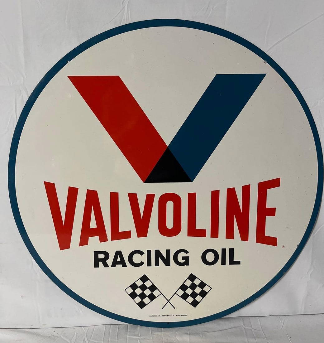 30" Valvoline Racing Oil Sign Auction