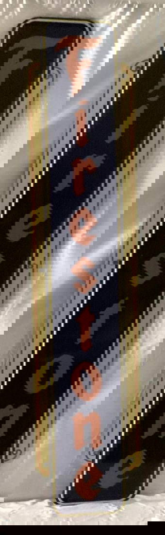 1947 Firestone Vertical Sign - Aug 05, 2025 | Oil Capital Collectibles ...