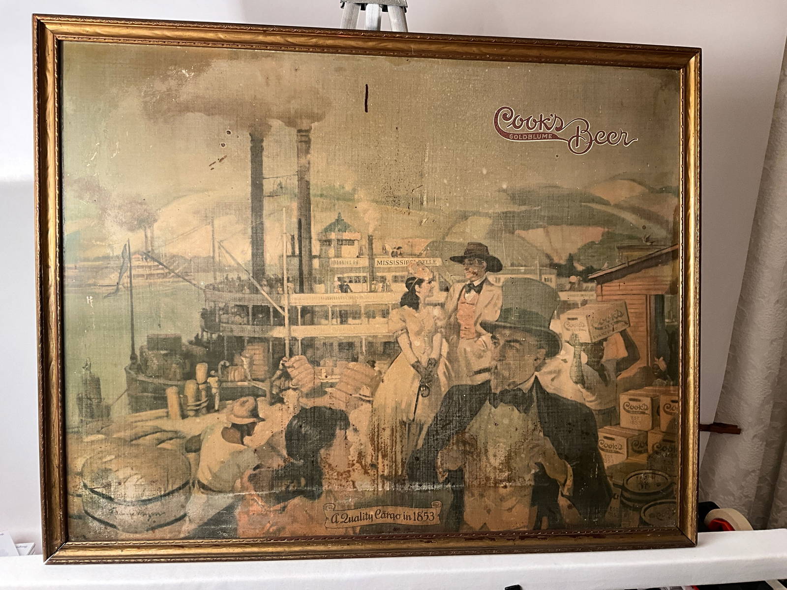 Cooks Beer Brewrianna Advertising Sign Auction