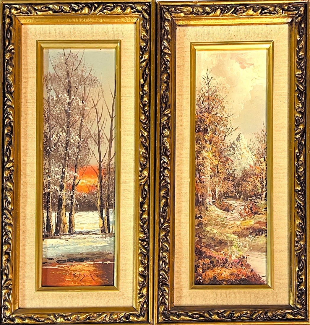 Buy William Savery Bucklin, Oil On Board, American (1851 - 1928) (pair ...