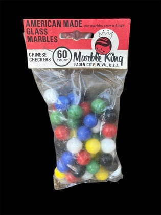 Vintage Nos 60 Count Marble King American Made Marbles Auction