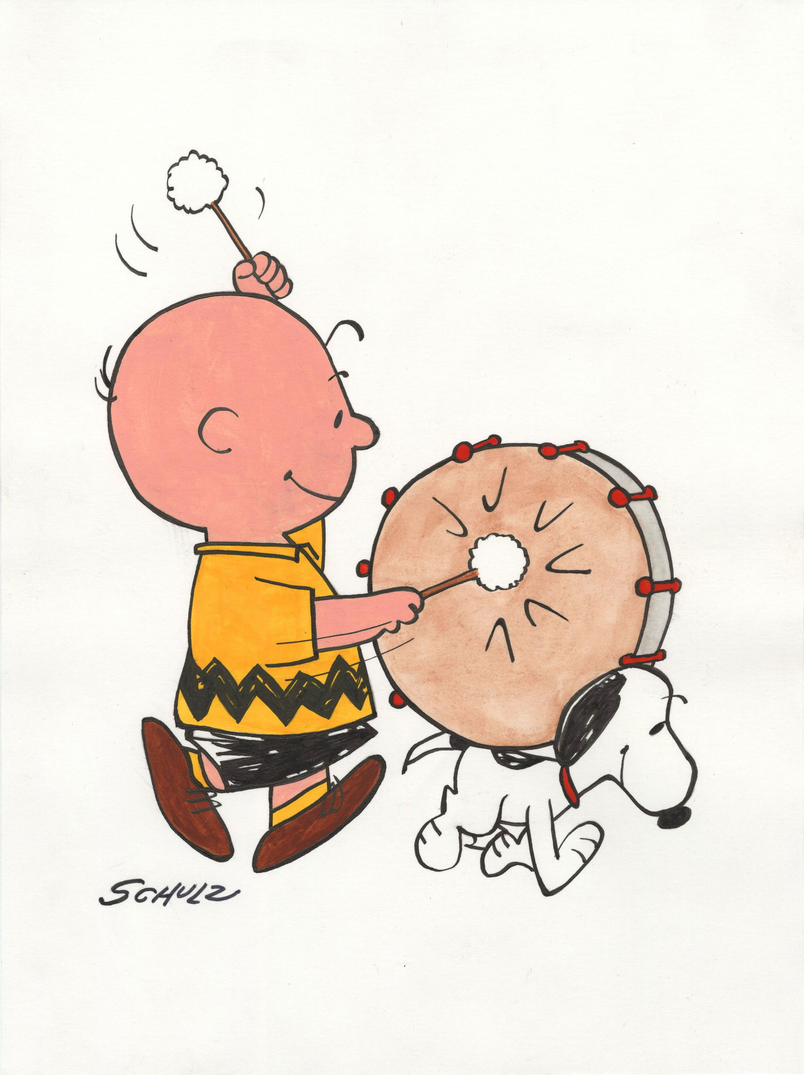 CHARLES SCHULZ - Charlie Brown and Snoopy with Drum - - Sep 27, 2019 ...