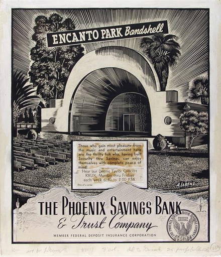 Arnold Labenz (american) Scratch Board Illustratio