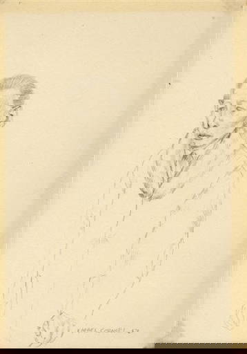 Rafael Coronel (mexican) Pencil Drawing